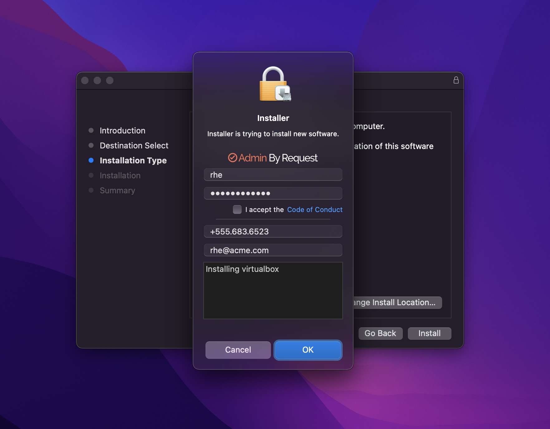 macOS Client » Admin By Request